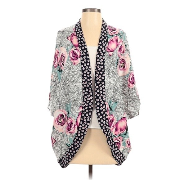 Jealous Tomato | Tops | Jealous Tomato Kimono Open Front Cardigan Size ...